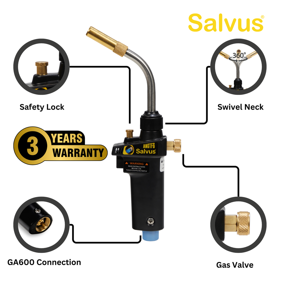 Salvus Turbo Torch Mapp Gas Propane Plumbing Blow Torch Gun | eBay