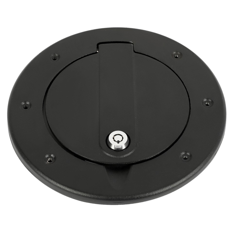 For Hummer H3 H3T 2006-2010 Aluminum Black Fuel Door Locking Gas Tank ...
