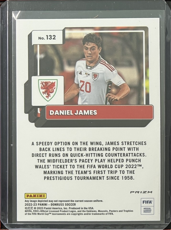 2022-23 Donruss Soccer Daniel James Optic Holo Silver Prizm #132 | eBay