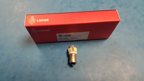 LUCAS LED PILOTLIGHT BULB 6 VOLT BA9S 1950-83 BSA TRIUMPH NORTON | eBay