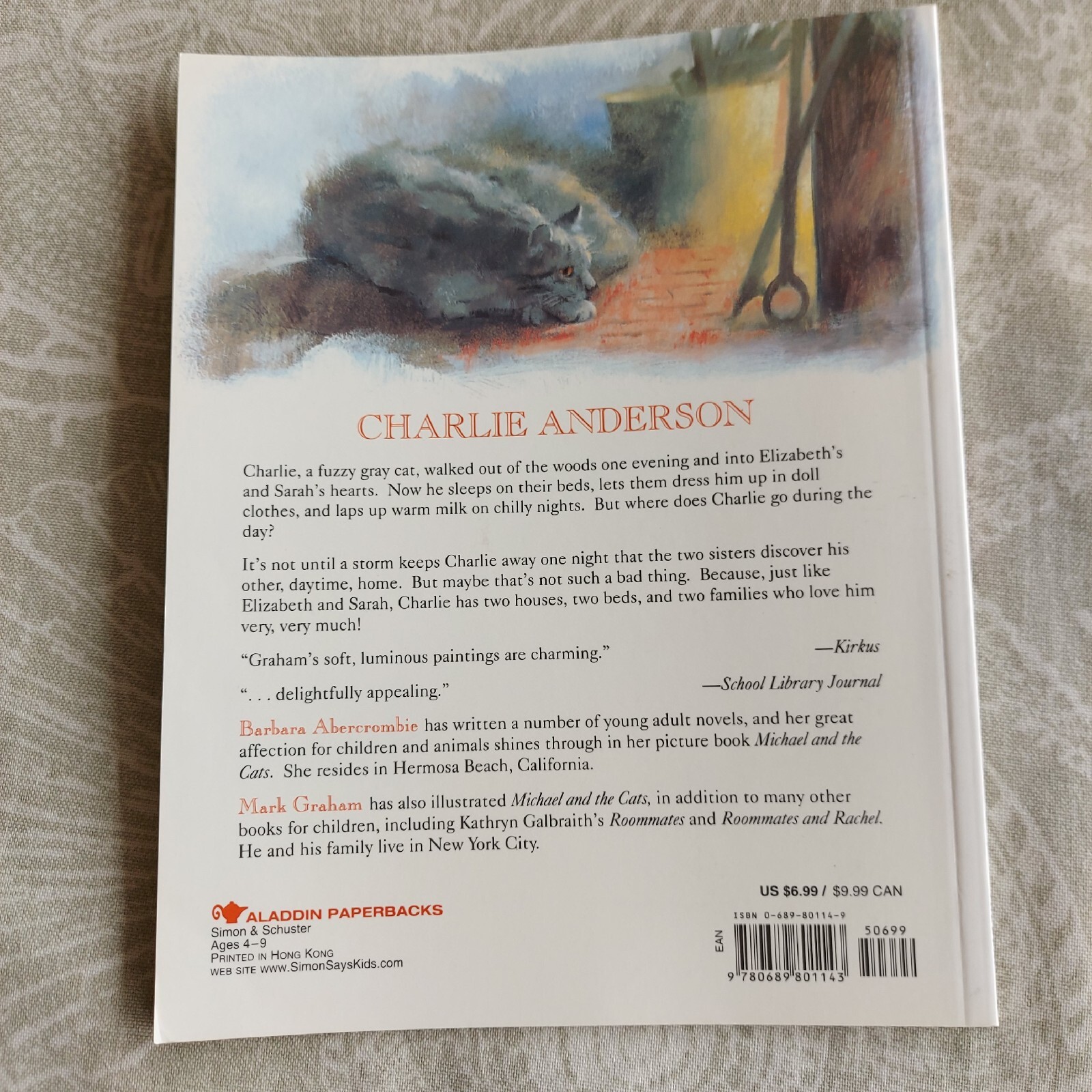 Charlie Anderson by Barbara Abercrombie (1995, Picture Book) for sale ...