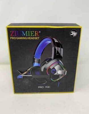 ZIUMIER PRO GAMING HEADSET 2 Channel Pro RGB Z66 BLUE Black | eBay