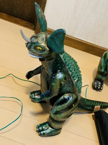 Marusan Godzilla Baragon SET vintage walking Smoke-breathing 1960s tin ...