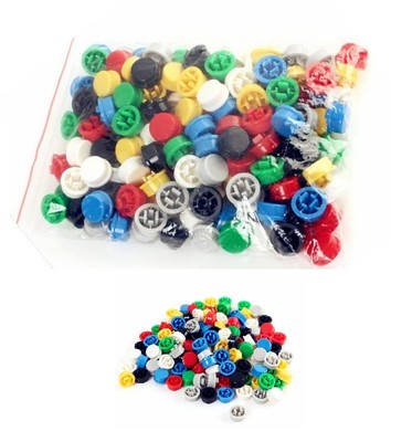 140PCS Round Tactile Button Cap Kits 9.58*5.1mm for 12*12*7.3mm Tact ...
