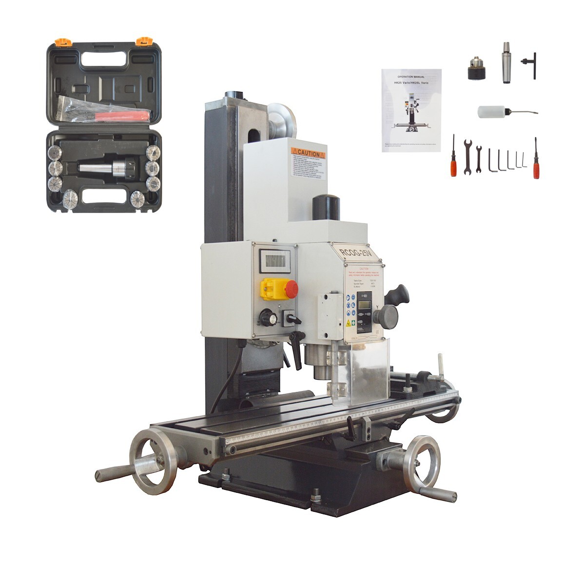 RCOG-25V Brushless Precision Mill/Drill Bench Top Milling Drilling ...