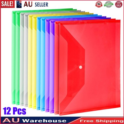 12 Pack Plastic Envelopes Poly Envelopes Folders Plastic File Folders ...