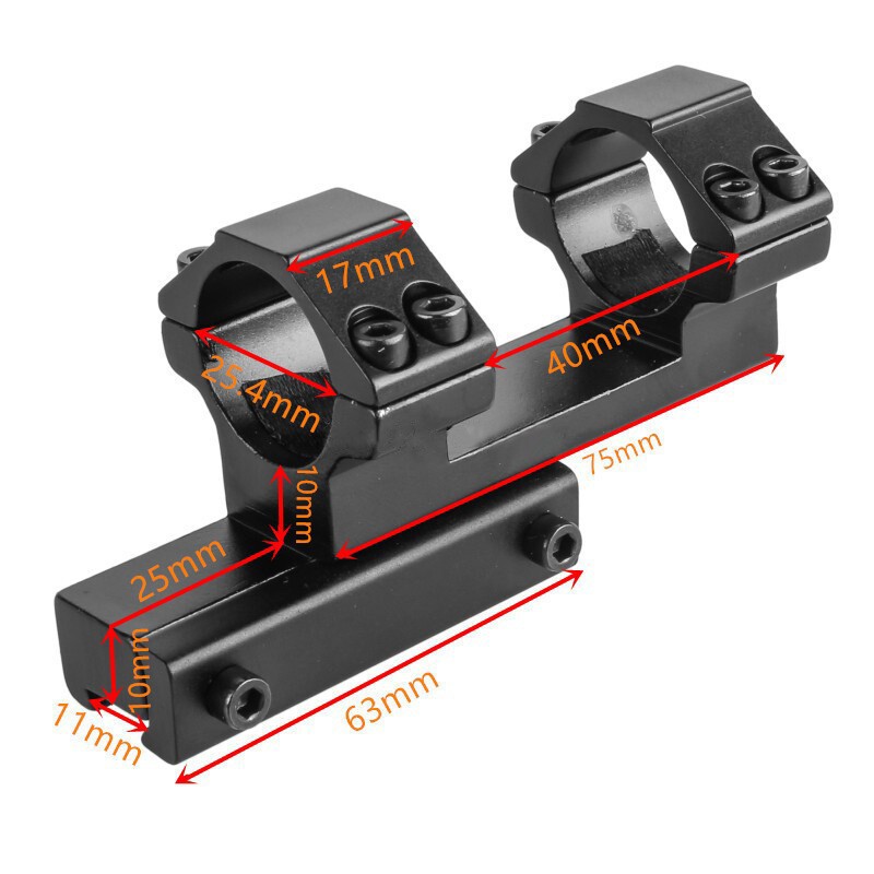 11mm rail Dovetail rail scope mount 25.4mm ring fit for rifle scope ...