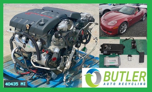 Ran w/ VIDEO! 11' C6 40K Mile 6.2L LS3 Wet Sump Engine Liftout ECM ...