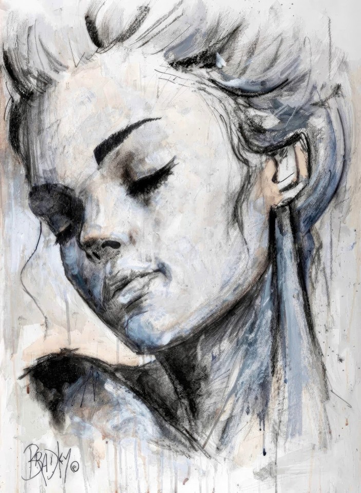 Replica, 3x Terry Bradley Prints "Serene" "At Peace" "Desire" A2 Size ...