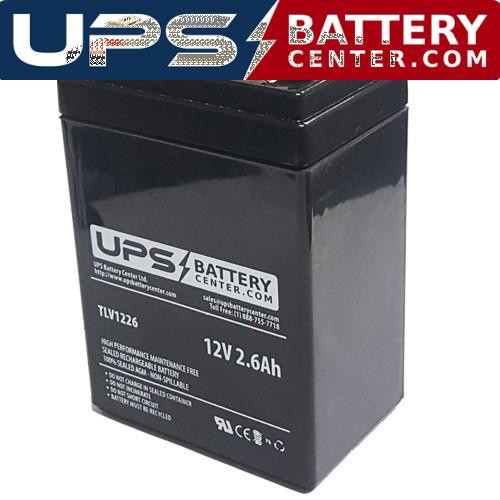 12V 2.6Ah Sealed Lead Acid Battery with F1 Terminals | eBay