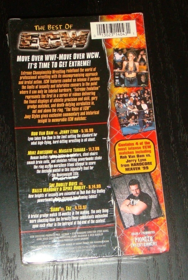 ECW Extreme Evolution Wrestling WCW Rob Van Dam Jerry Lynn Mike Awesome ...