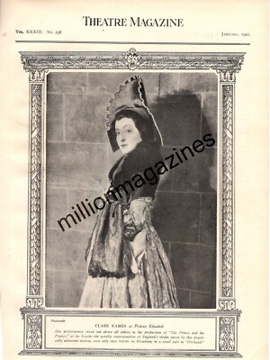 1921 Clare Eames in The Prince and the Pauper original print from ...