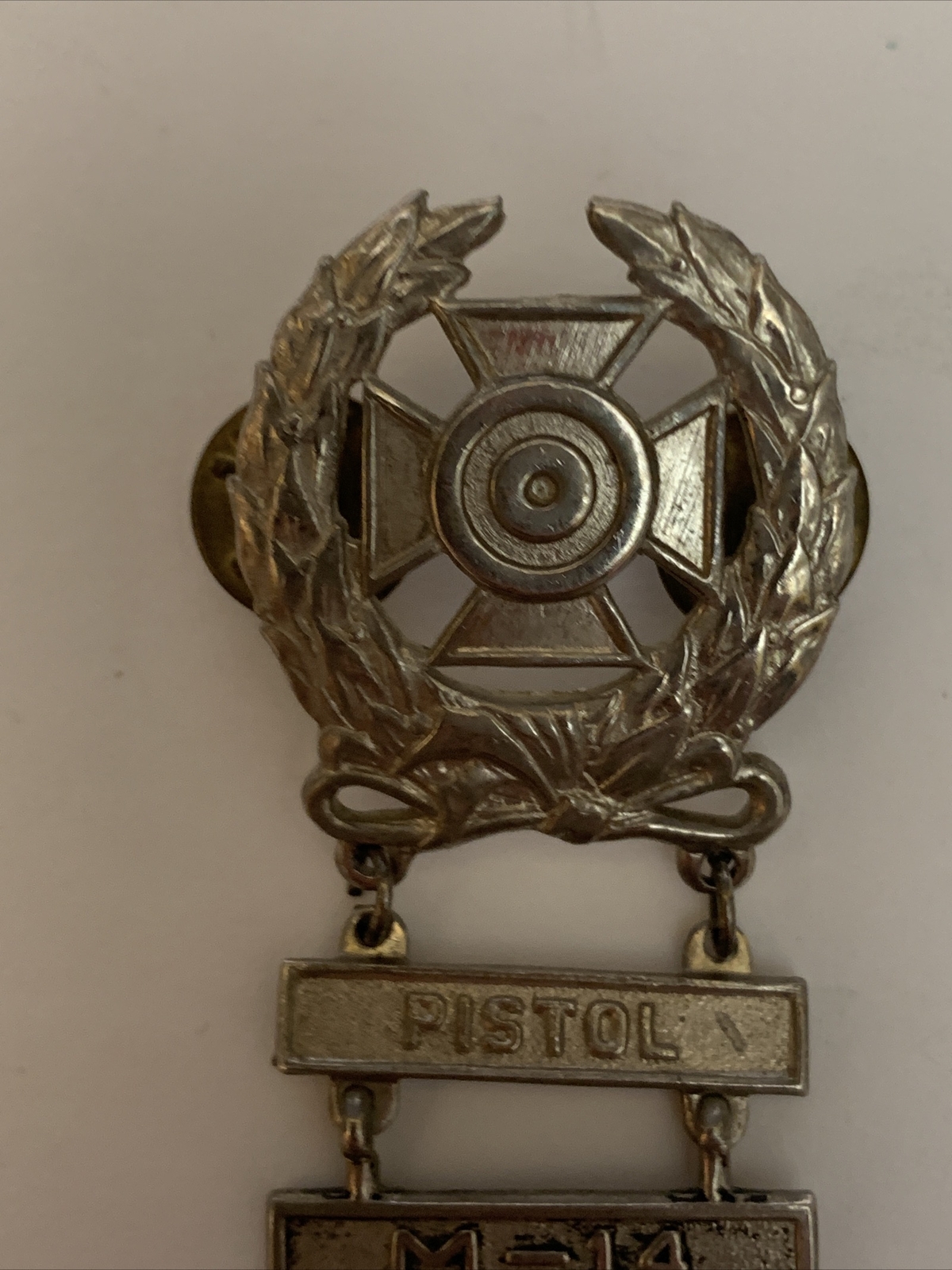 VINTAGE US ARMY EXPERT MARKSMANSHIP BADGE WITH 2 QUALIFICATION CLASPS ...