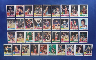 1977 TOPPS BASKETBALL STAR RC HOF LOT OF 37 DIFFERENT NMMT *358773 | eBay