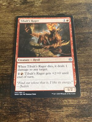 Tibalt's Rager 147/264 War of the Spark Magic The Gathering MTG B11108 ...