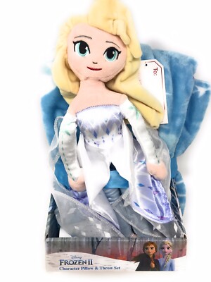 Disney Frozen 2 Elsa Character Pillow and Throw Set | eBay