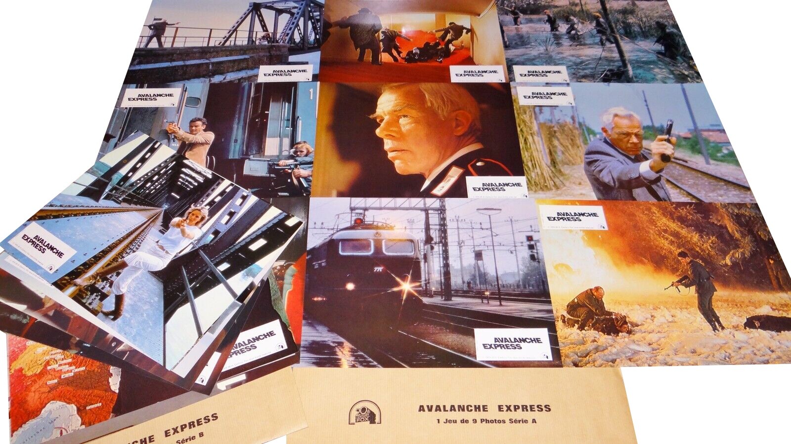 18 Photos Jeux A+B. AVALANCHE EXPRESS (1979) Lee Marvin, Robert Shaw ...