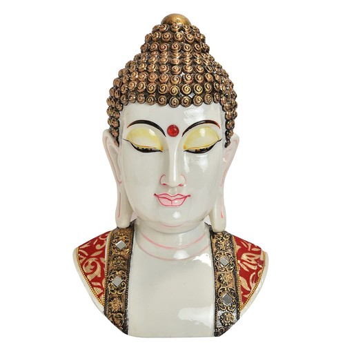 Buddha Head Half Bust Statue Show Piece for Home Office Temple Decor | eBay