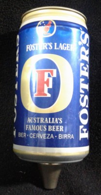 FOSTER'S LARGE BEER CAN TAP HANDLE | eBay