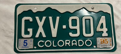 LICENSE PLATES COLORADO GXV 904 995 | eBay