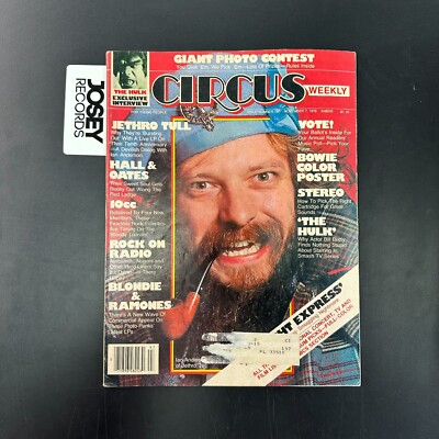 Circus Rock Music Magazine Issue 197 November 7 1978 Jethro Tull Cover ...