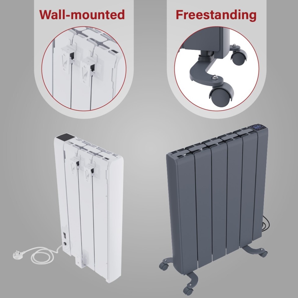 Ceramic Core Electric Radiator Thermostat Timer WiFi Heater Portable ...