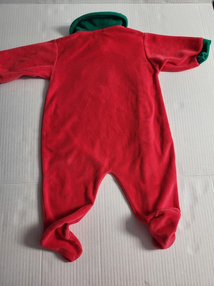 Vintage Winnie the Pooh Baby Beary Christmas Pajama Footie Sleeper 3-6 ...