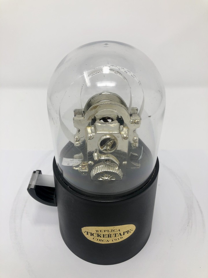Vintage 1993 Replica TICKER TAPE Machine 1910 Stock Market Tape ...