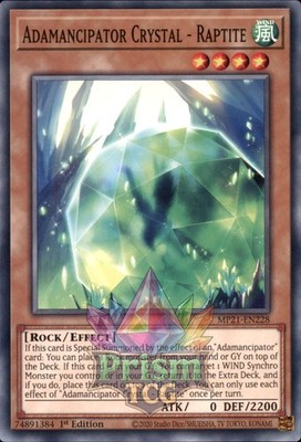 1st Ed Adamancipator Crystal - Raptite MP21-EN228 Yugioh | eBay.de