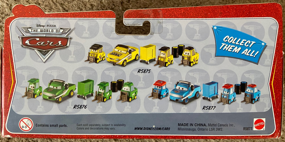 Disney Pixar Cars Team Crew Hauler Crew Chief Pitty Piston Cup Nights ...