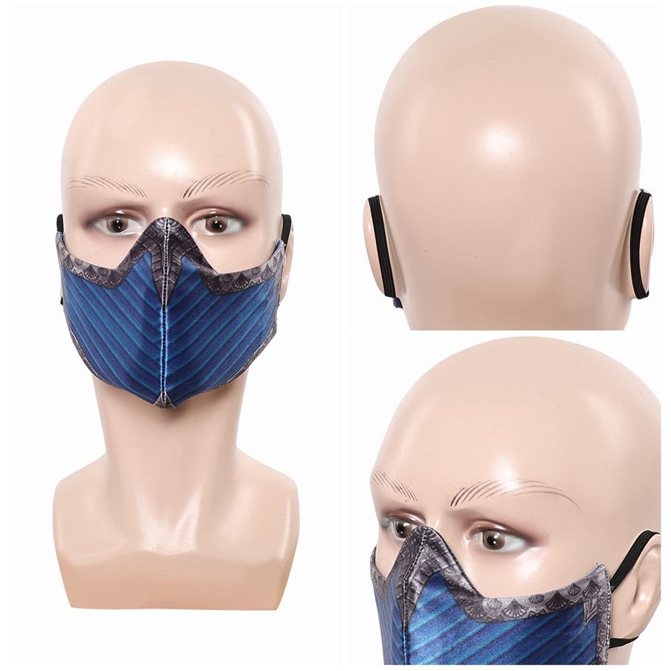 Kitana Cosplay Face Mask Helmet Half Face Masks Props Halloween Women ...