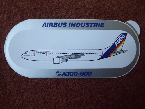 AUTOCOLLANT STICKER AUFKLEBER AIRBUS INDUSTRIE AVION AIRBUS A300-600 ...