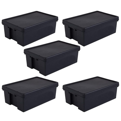 36L Storage Boxes With Secure Lids Heavy Duty Recycled Plastic ...