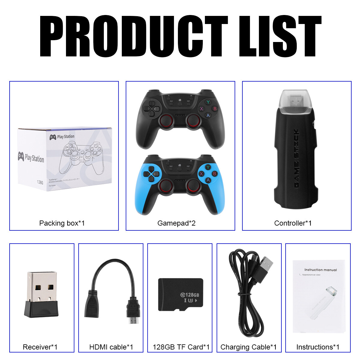 X2 PRO 41000+ Games 4K Game Stick 3D Retro Video Game Console Wireless ...