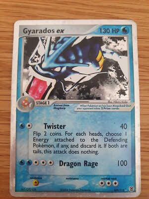 Gyrados EX Pokemon Card PLAYED Leaf Green Fire Red 109/112 2004 | eBay