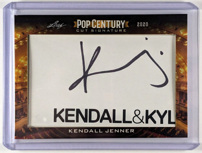 Kendall Jenner 2020 Pop Century Cut Signature Autograph Card Kardashian ...