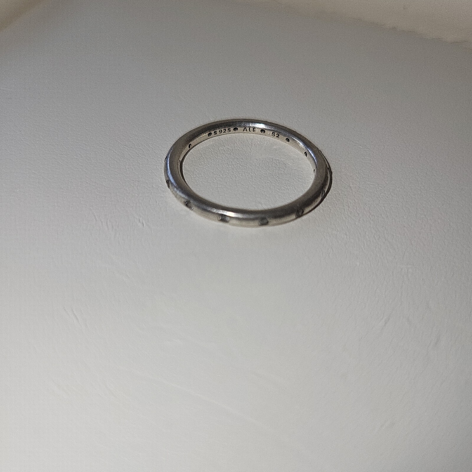 PANDORA 925 Sterling Silver Stacking Ring W Cubic Zir… - Gem