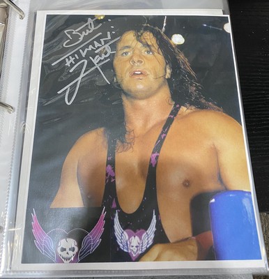 WWE Bret Hart Signed 8x10 Autograph with COA Professional Wrestling ...