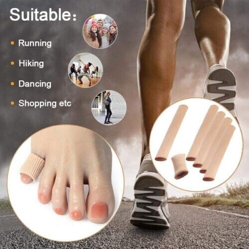 Silicone Tube Toe Gel Protector Corn Relief Foot Pain Soft Cushion Pad ...