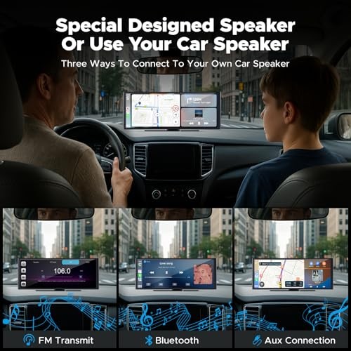 Double Din 9 inch Touchscreen Car Stereo with CarPlay, Android Auto ...