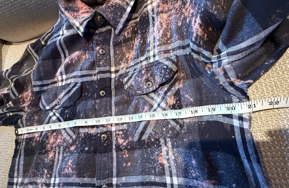 Angry Minnow Flannel Co Native Indian Chief Long Sleeve Shirt Med ...