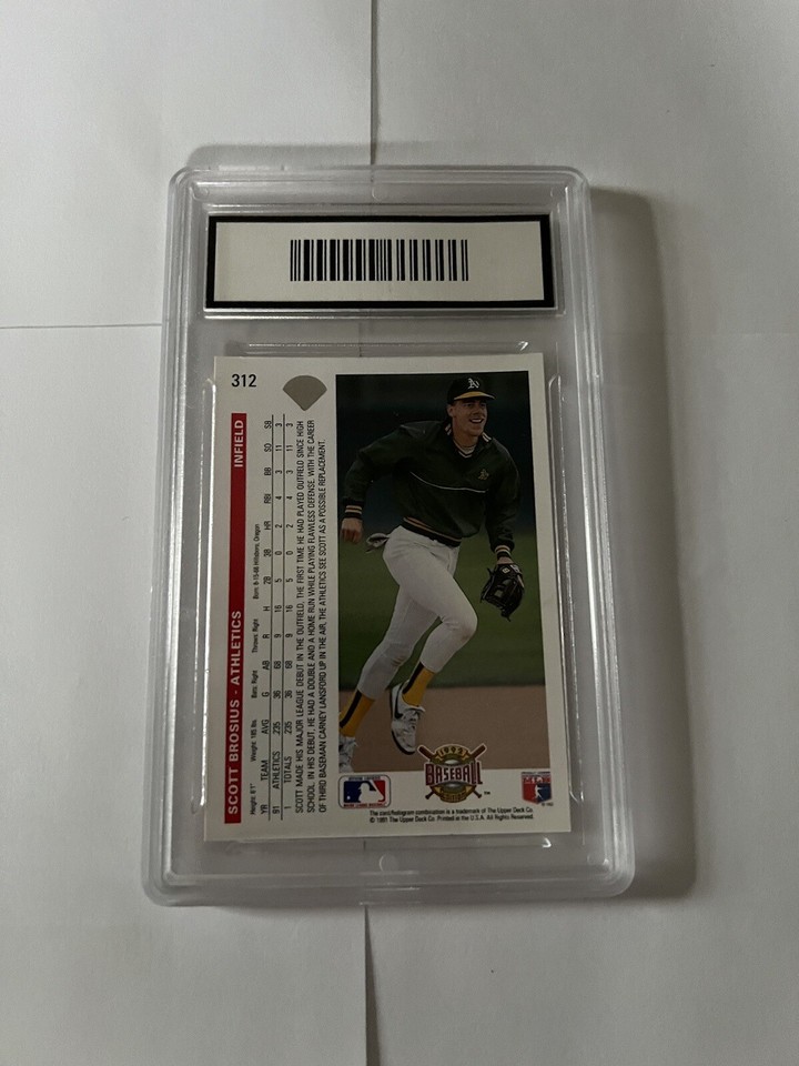 1992 Upper Deck Scott Brosius Rookie Oakland Athletics #312 | eBay
