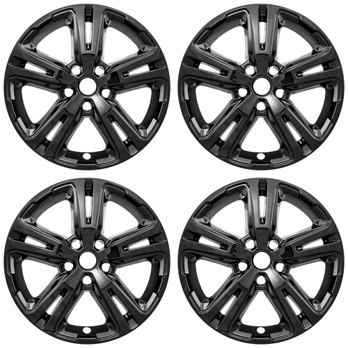 4 Black 17" Wheel Skins Hub Caps Full Rim Covers for 2018-2022 GMC ...