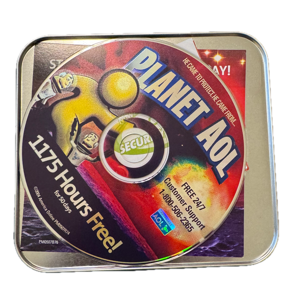 Vintage 2004 Planet AOL CD ROM AOL 1175 Hours, 10 Games Free, Unused ...
