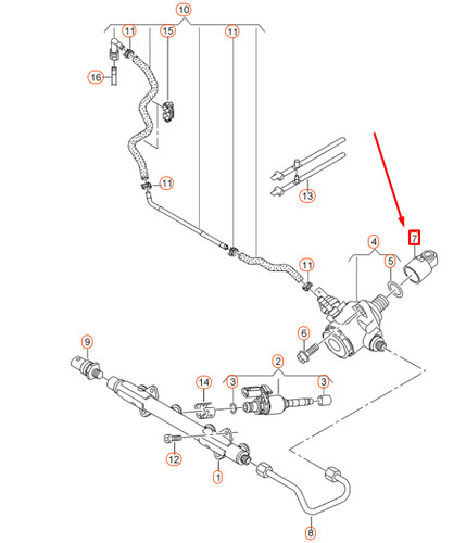 NEW AUDI A3 8V FUEL PUMP CAM FOLLOWER 06L109311 ORIGINAL | eBay