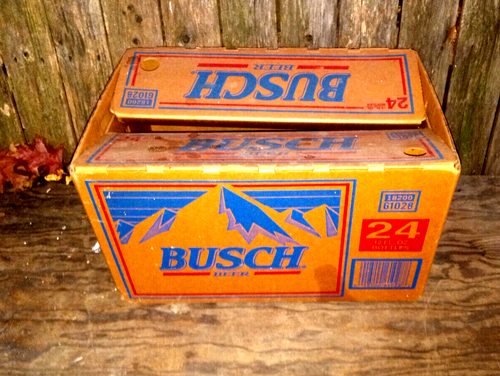busch beer 24/12 oz bottles-- empty cardboard box/case | eBay