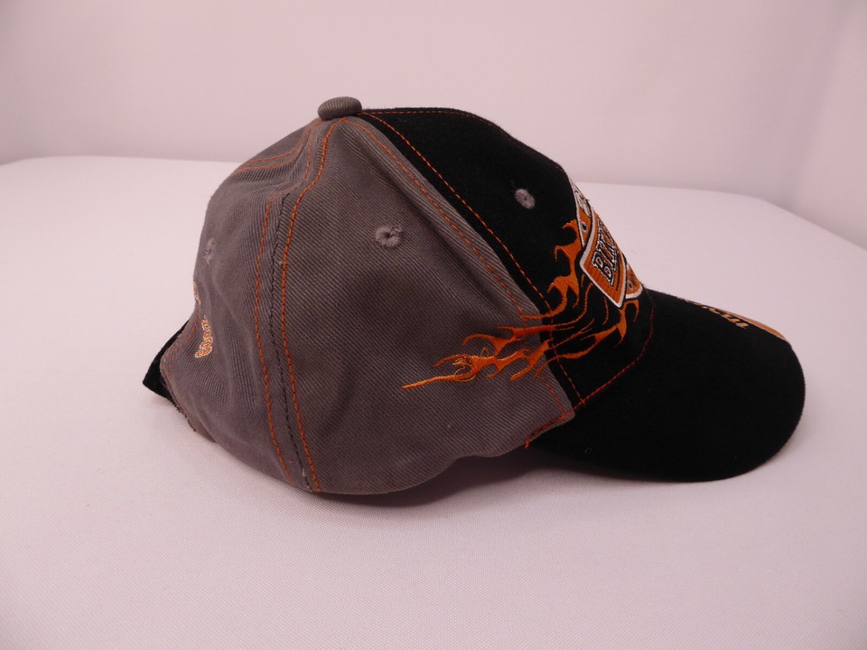 2008 68th Annual Bike Week Myrtle Beach Black Orange Gray Baseball Hat ...