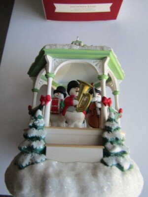 Hallmark Ornament 2020 Snowman Band-NIB Keepsake Ornament Club-Sound ...