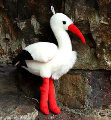 White Stork Bird 9 Inch Stuffed Animal Plush Toys Toddler Doll Kids ...