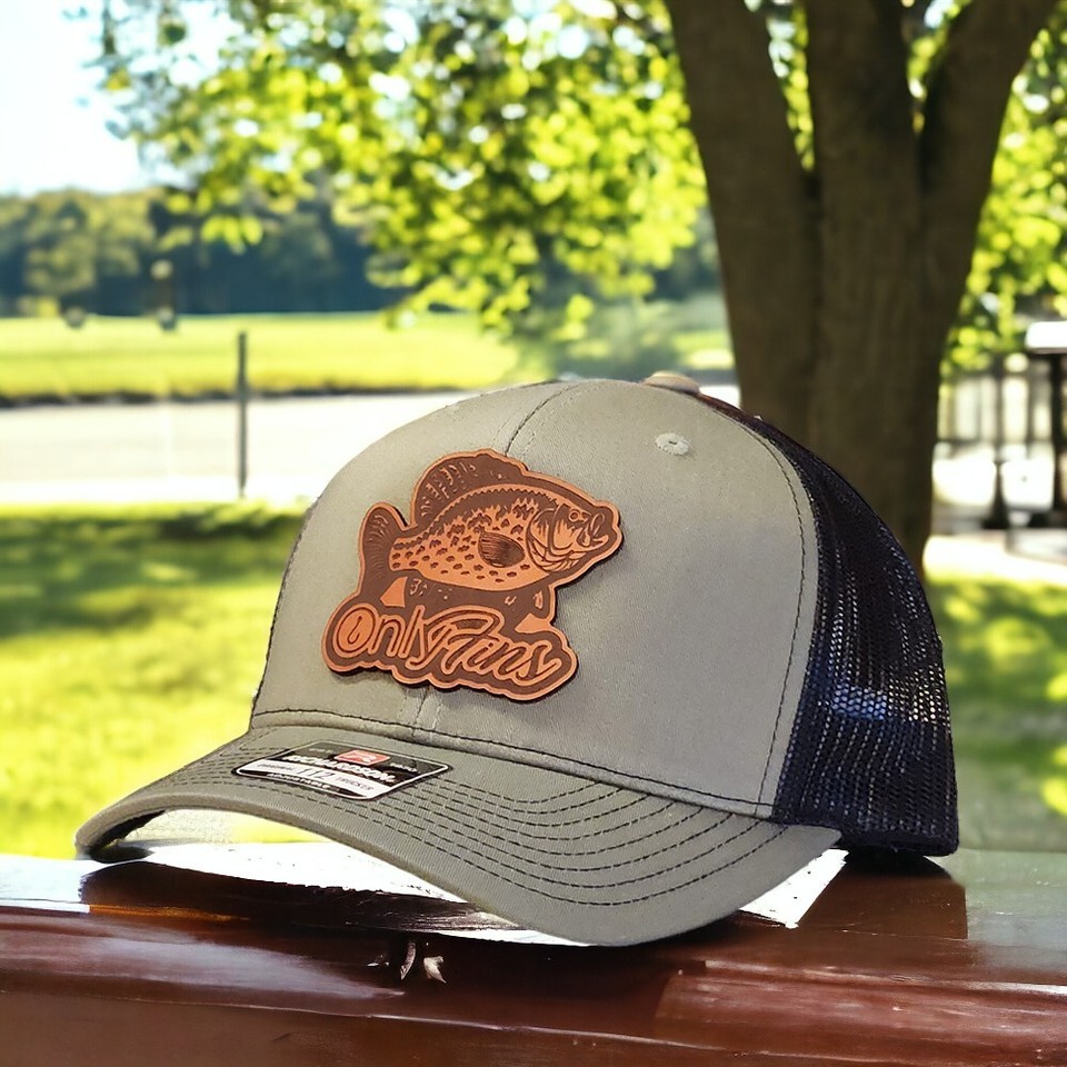 Only fins Hat, Fishing Hat, Trucker Hat, Leather Patch Hat, Only Fans ...